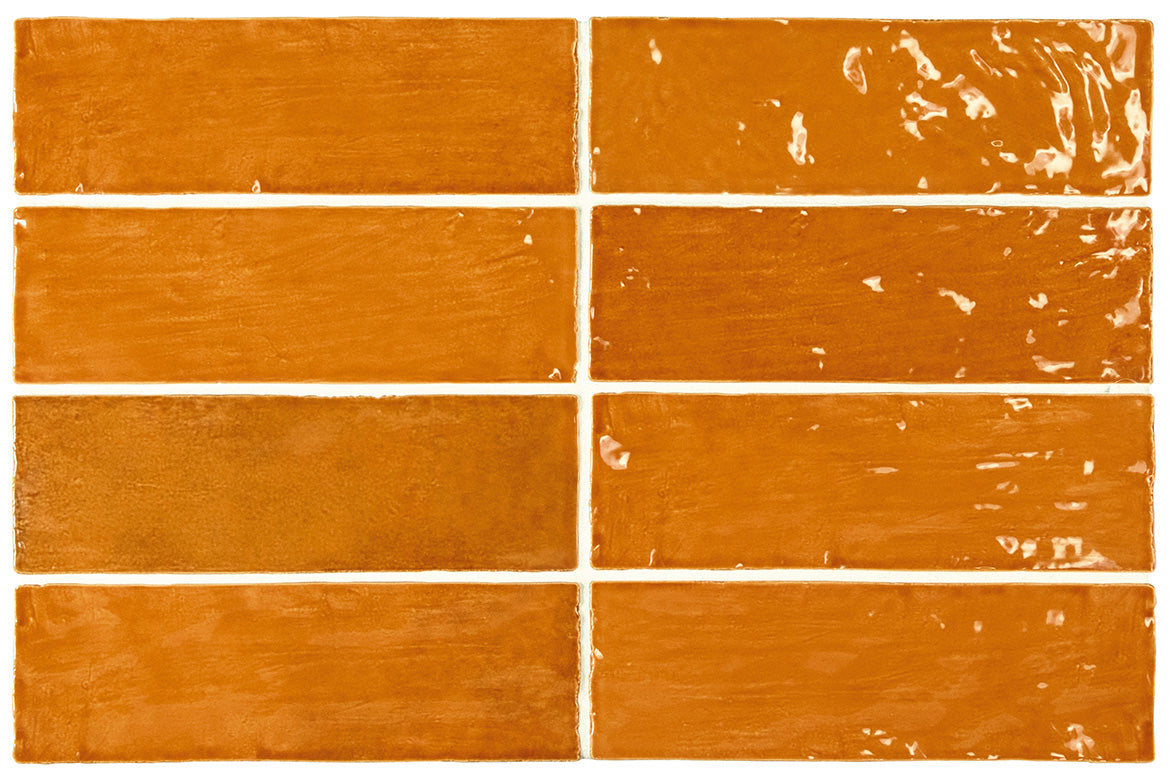 La Riviera Ginger Gloss Wall Tile 65x200mm (0.50m2 box) — Jules Baxter
