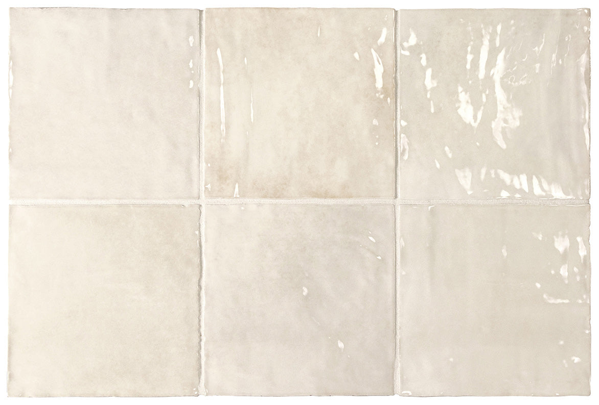 La Riviera Wheat Gloss Wall Tile 132x132mm (1.00m2 box) — Jules Baxter