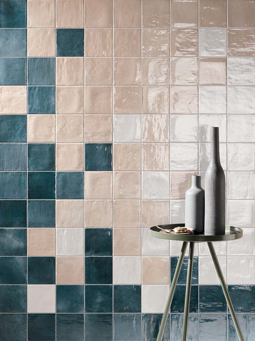 Clay Ocean 100x100mm Gloss Finish Wall Tile (0.68m2 box) — Jules Baxter