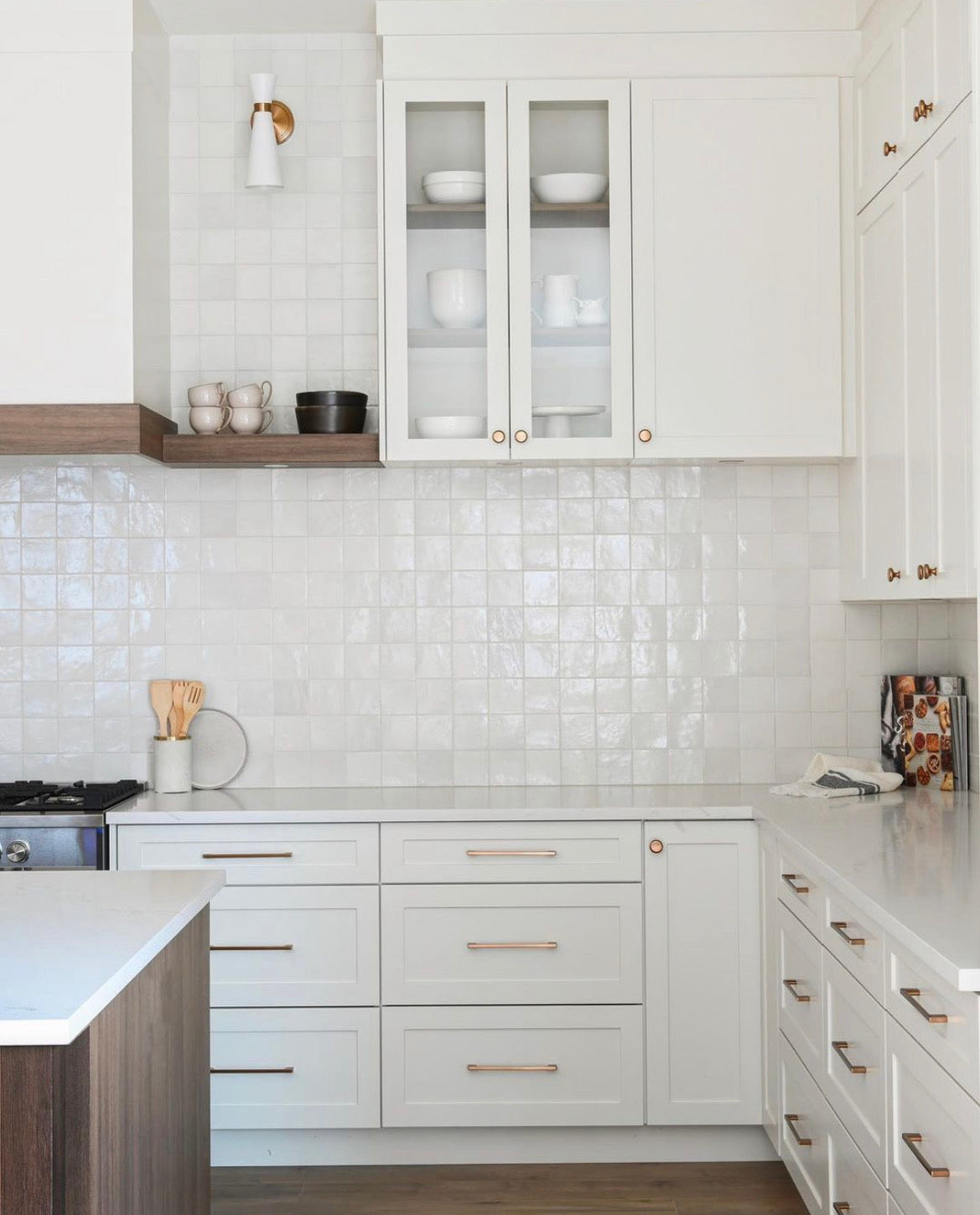 Medley Bianco 100x100mm Gloss Wall Tile (0.54m2 per box) — Jules Baxter