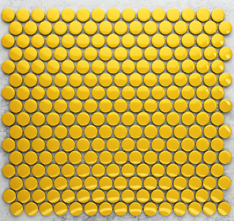 Neo Yellow Gloss Penny Round 19mm ( 1.85 m2) — Jules Baxter