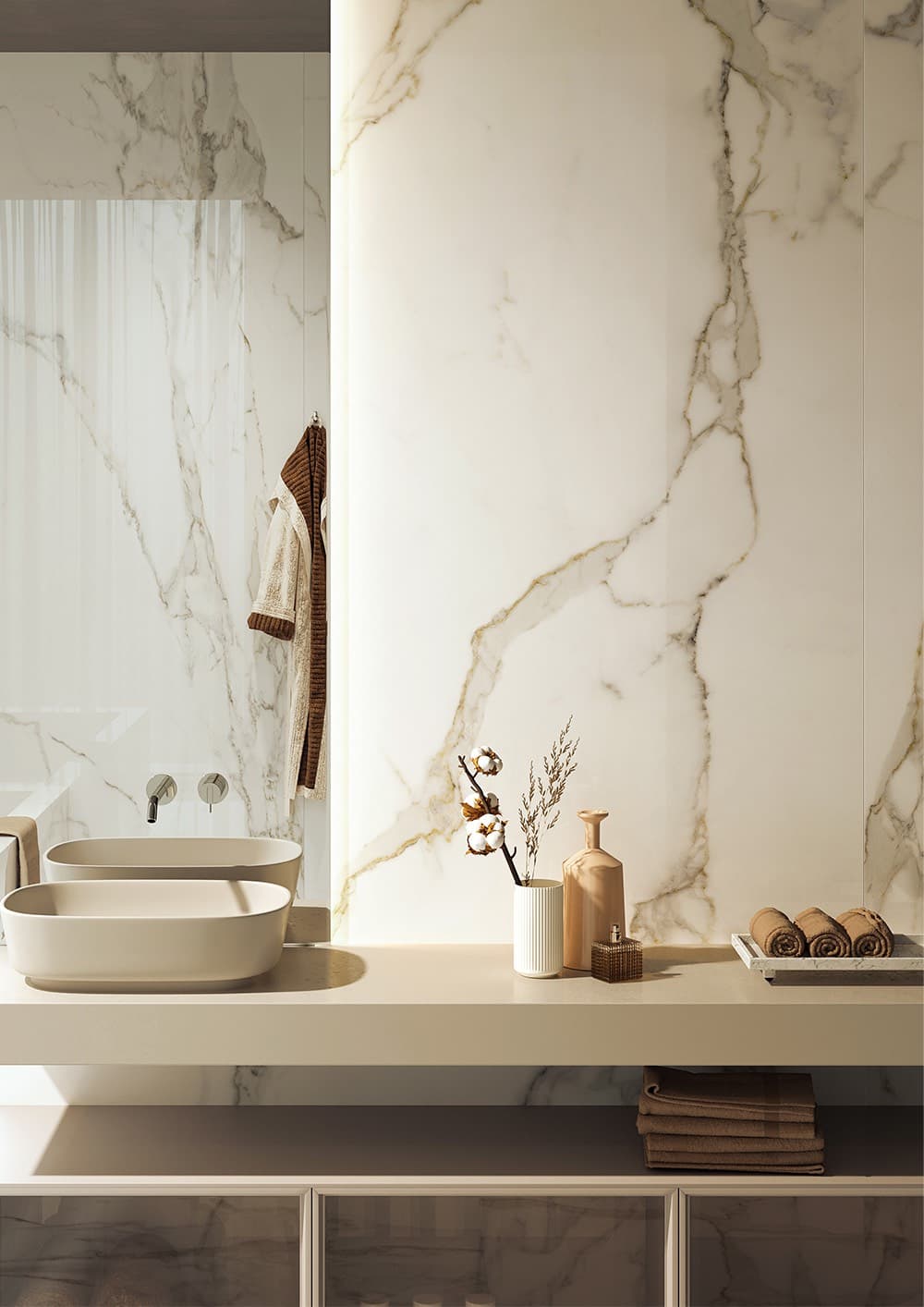 Calacatta Oro 1200x2800mm Lappato Floor/Wall Tile (3.36m2 per box) — Jules Baxter