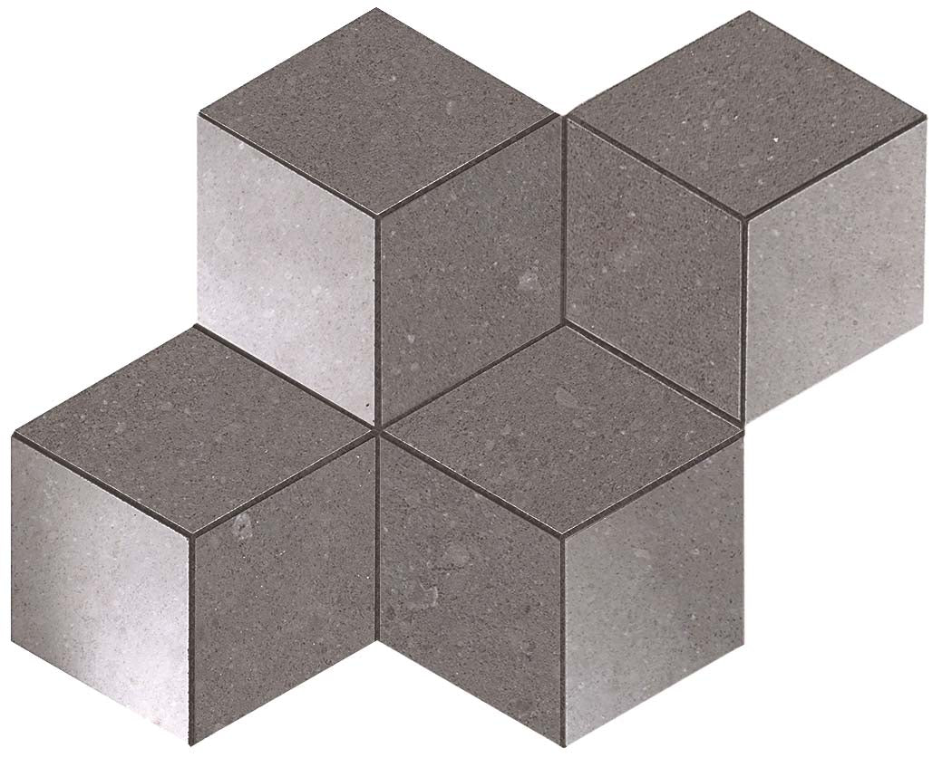 Kone Grey Mosaic Esagono 300x350mm Floor Tile (0.42m2 box) — Jules Baxter