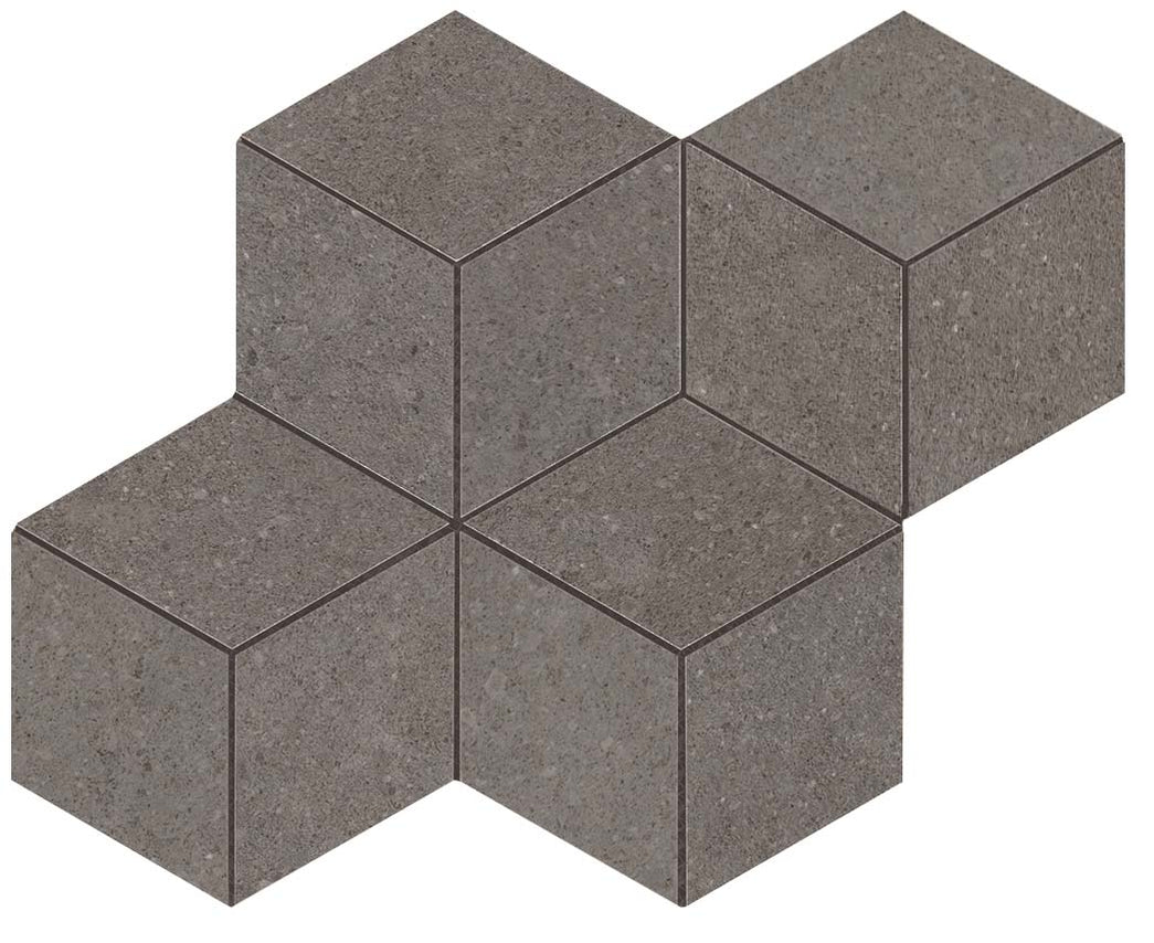 Kone Grey Mosaic Esagono 300x350mm Floor Tile (0.42m2 box) — Jules Baxter