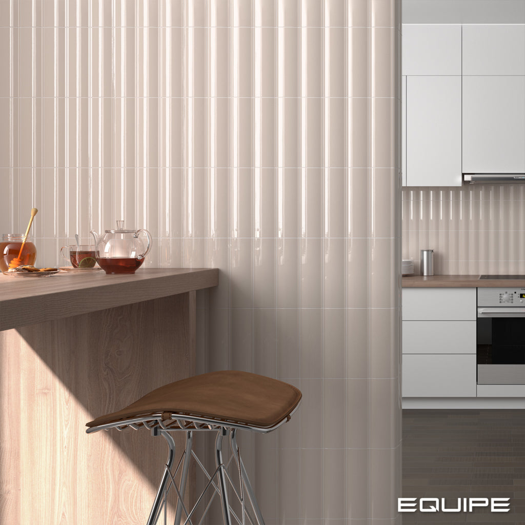 Vibe In Taupe Gloss 65x200mm Wall Tile (0.42m2 box) — Jules Baxter